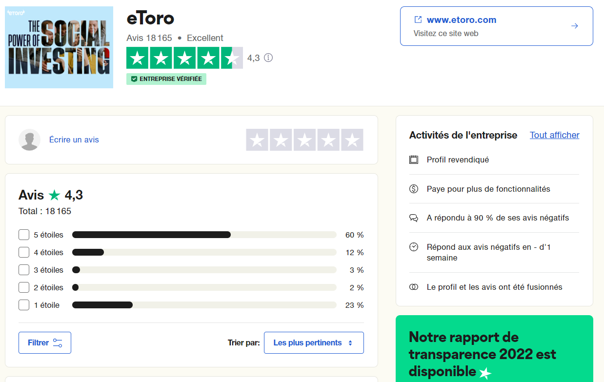 Avis sur eToro | Est-ce une plateforme de trading fiable ? Test 2025